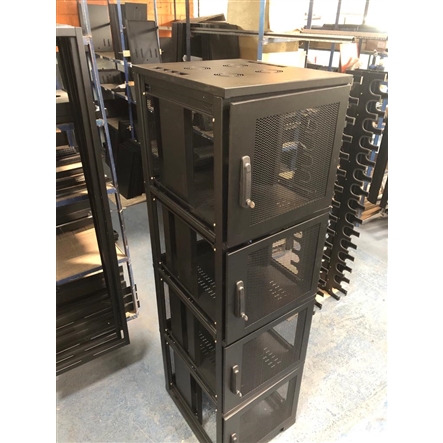 Rack Quadri Partido 46Ux670mm - Porta Aço/Tela Datacenter | HB Store