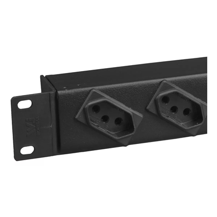 Régua / Calha 8 Tomadas 20A Para Rack 19 Bivolt | HB Store