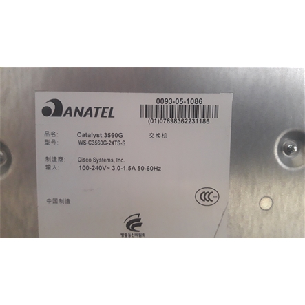 Switch Cisco Catalyst 3560g 24 Portas Giga Original Anatel (Semi-Novo ...