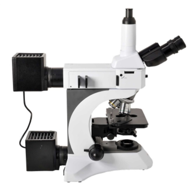 MICROSCÓPIO METALOGRÁFICO TRINOCULAR COM AUMENTO 50X ATÉ 1000X ...